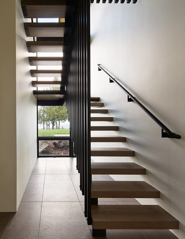 Rain Stair - with origami stringer - Ueda Design Studio