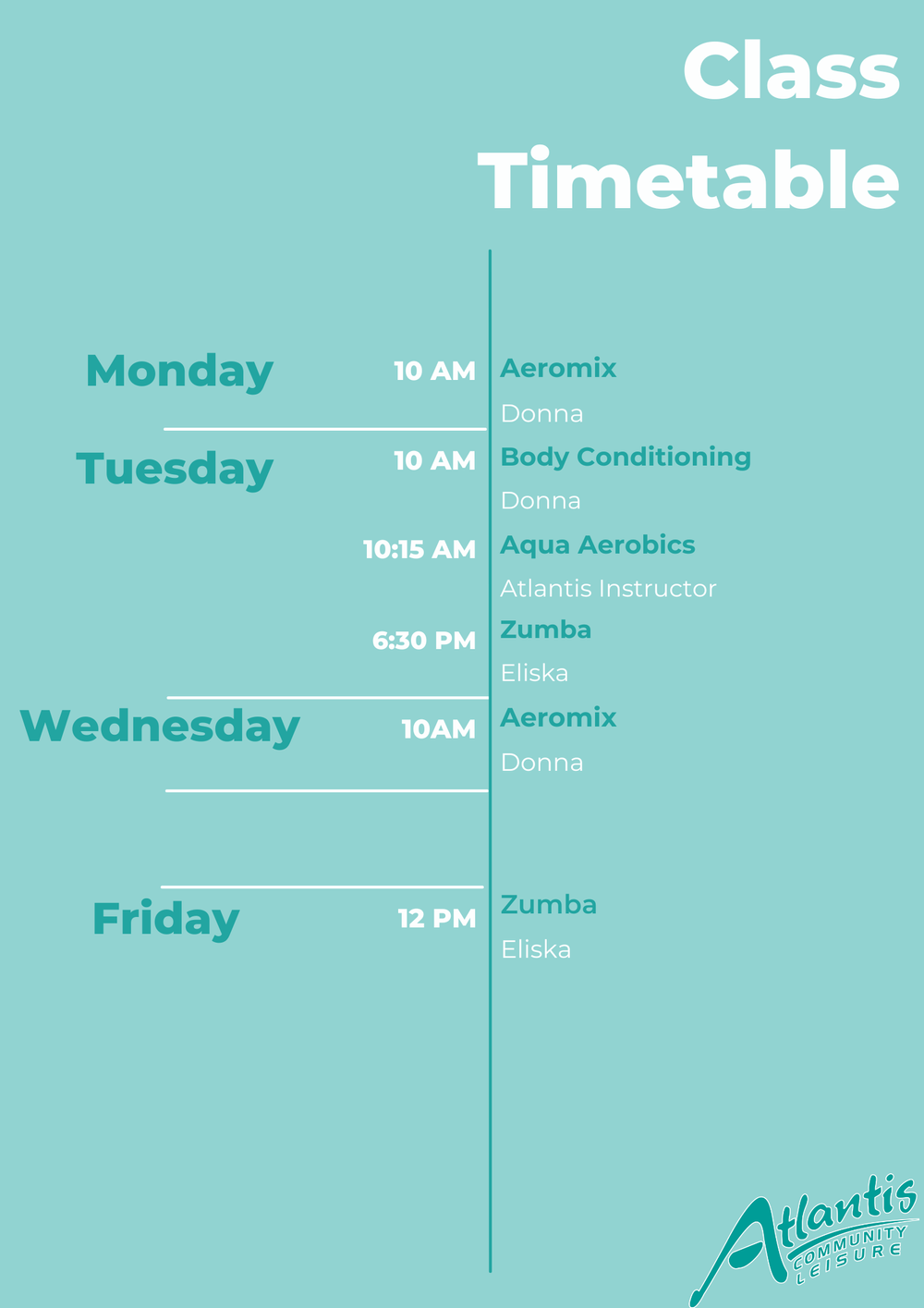 Classes — Atlantis Community Leisure