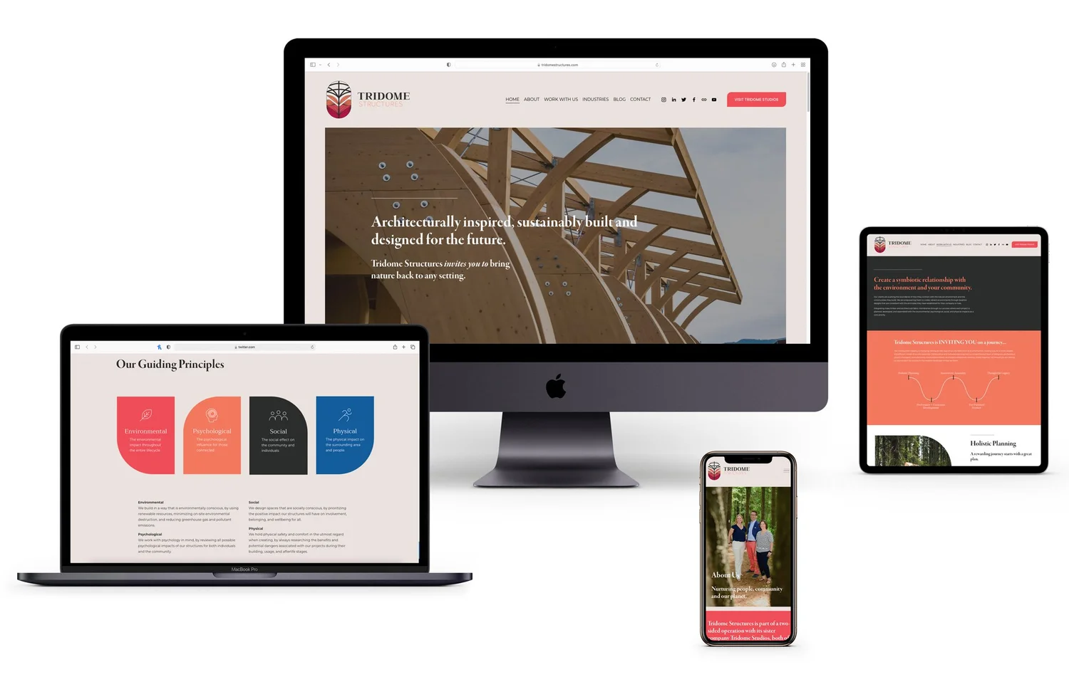 Tridome Studios and Tridome Structures branding — Lab Creative