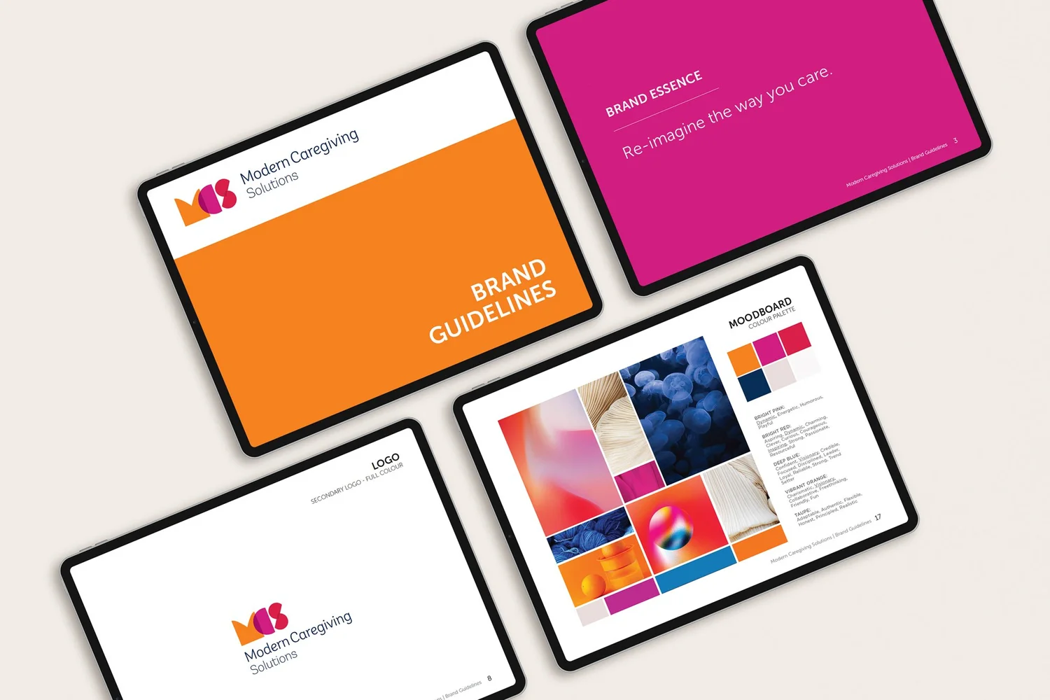 Modern Caregiving Solutions and MyHuddle App Branding — Lab Creative