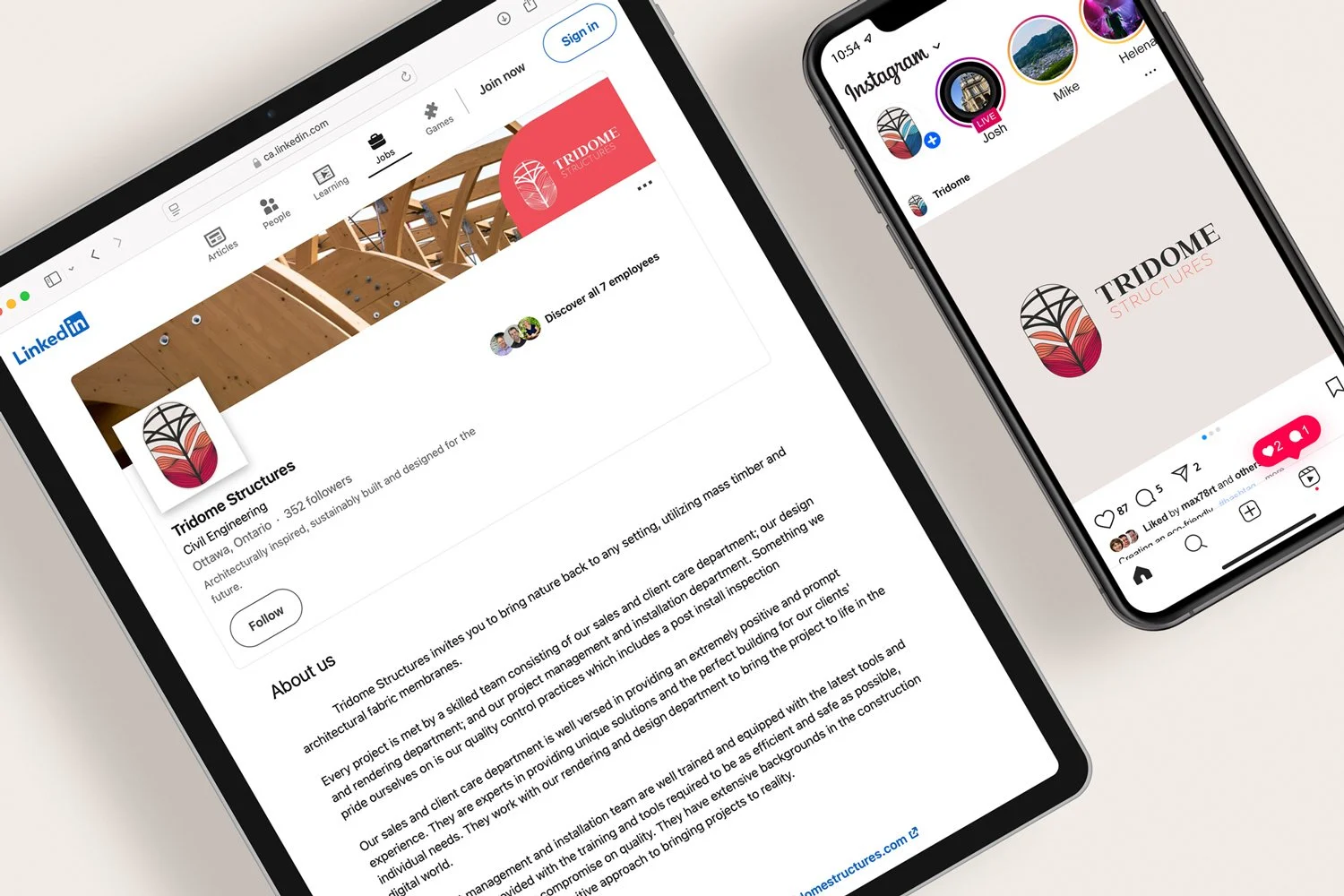 Tridome Studios and Tridome Structures branding — Lab Creative