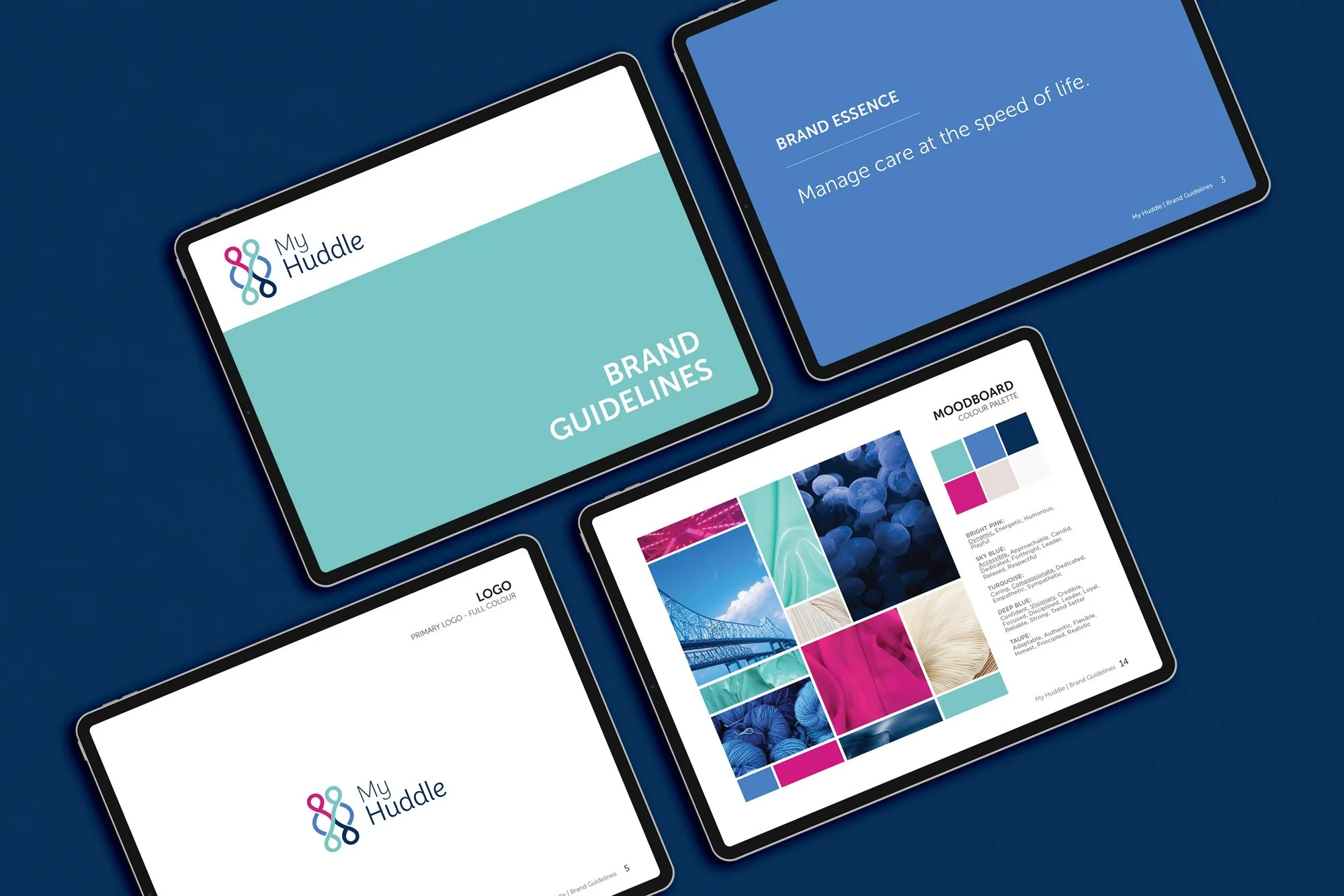 Modern Caregiving Solutions and MyHuddle App Branding — Lab Creative