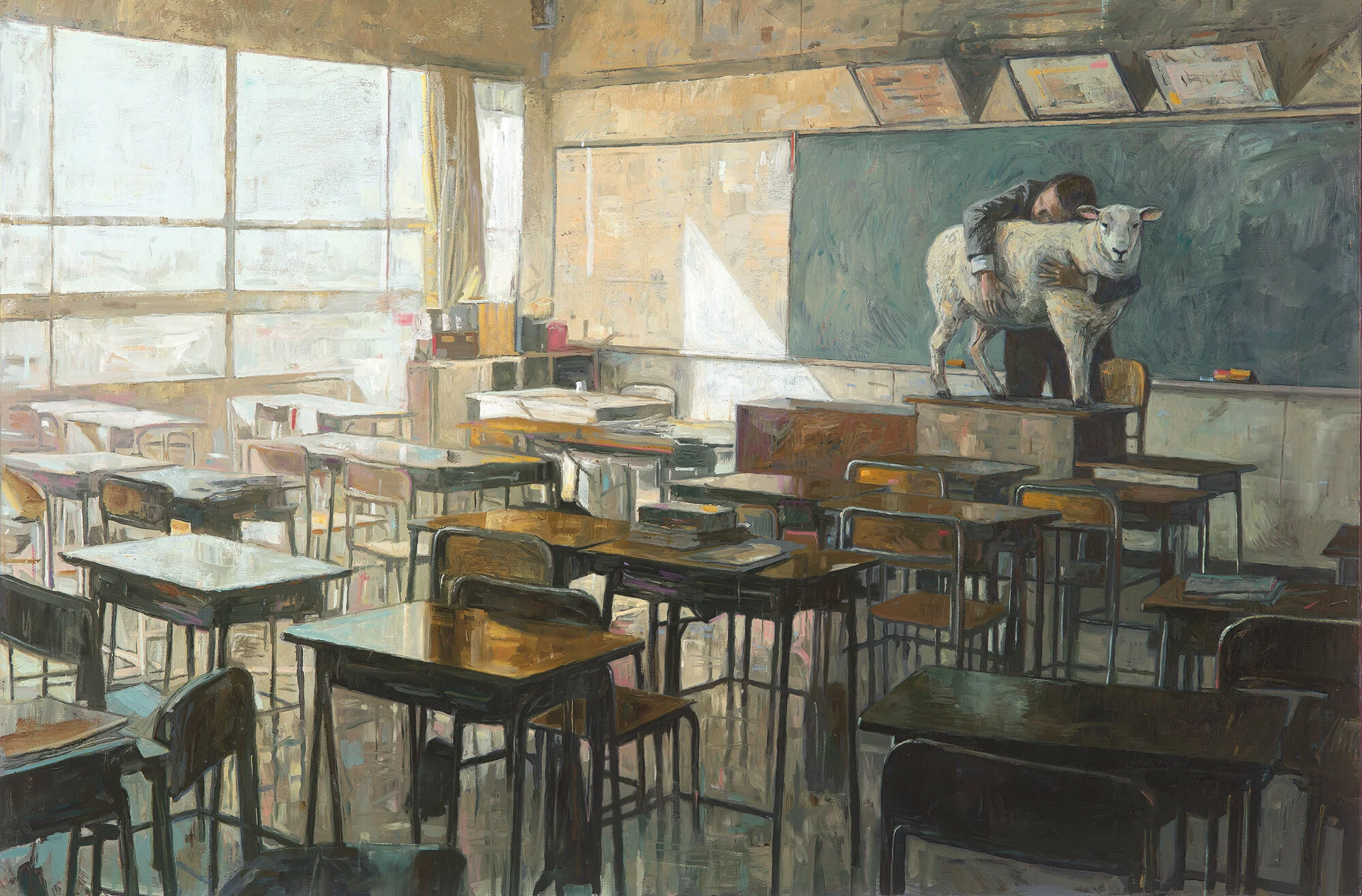 sheep print — shaun tan