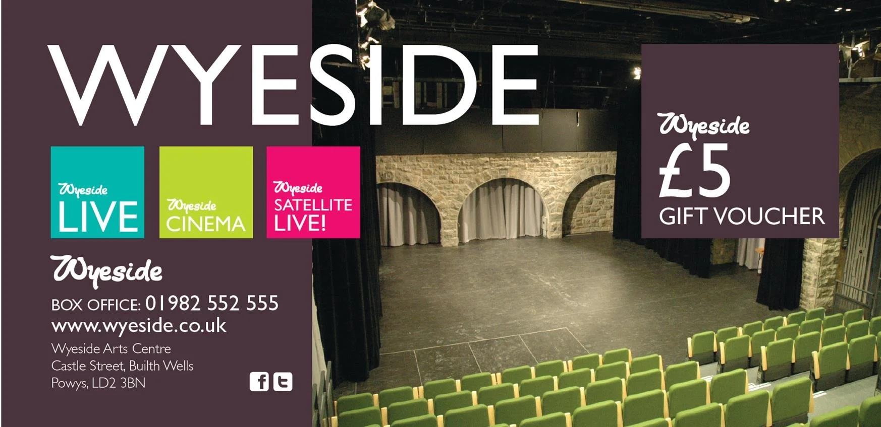 Wyeside Arts Centre, Cinema & Gallery, Mid Wales