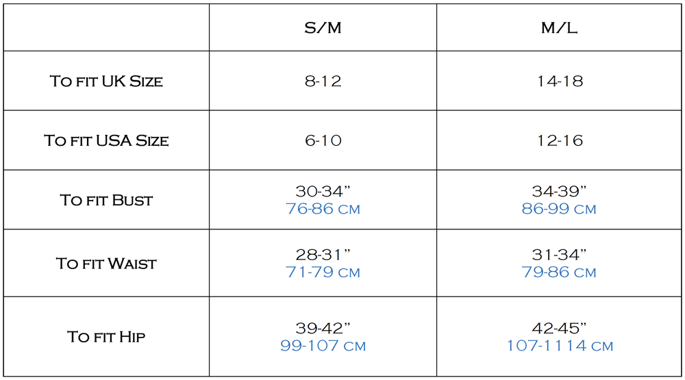 Size Charts | Find Your Perfect Fit — Daniel Hanson
