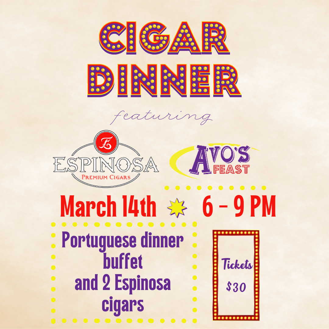 Cigar Dinner featuring Espinosa Cigars & Avo's Feast — Breakwaters ...