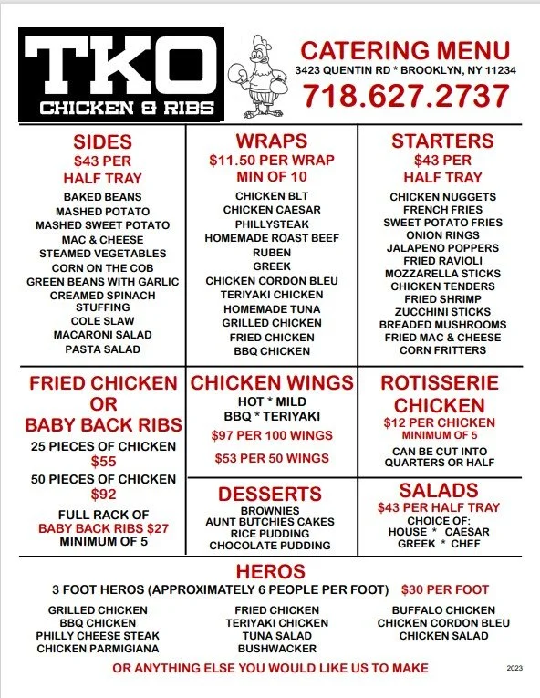 Catering — TKO CHICKEN & RIBS