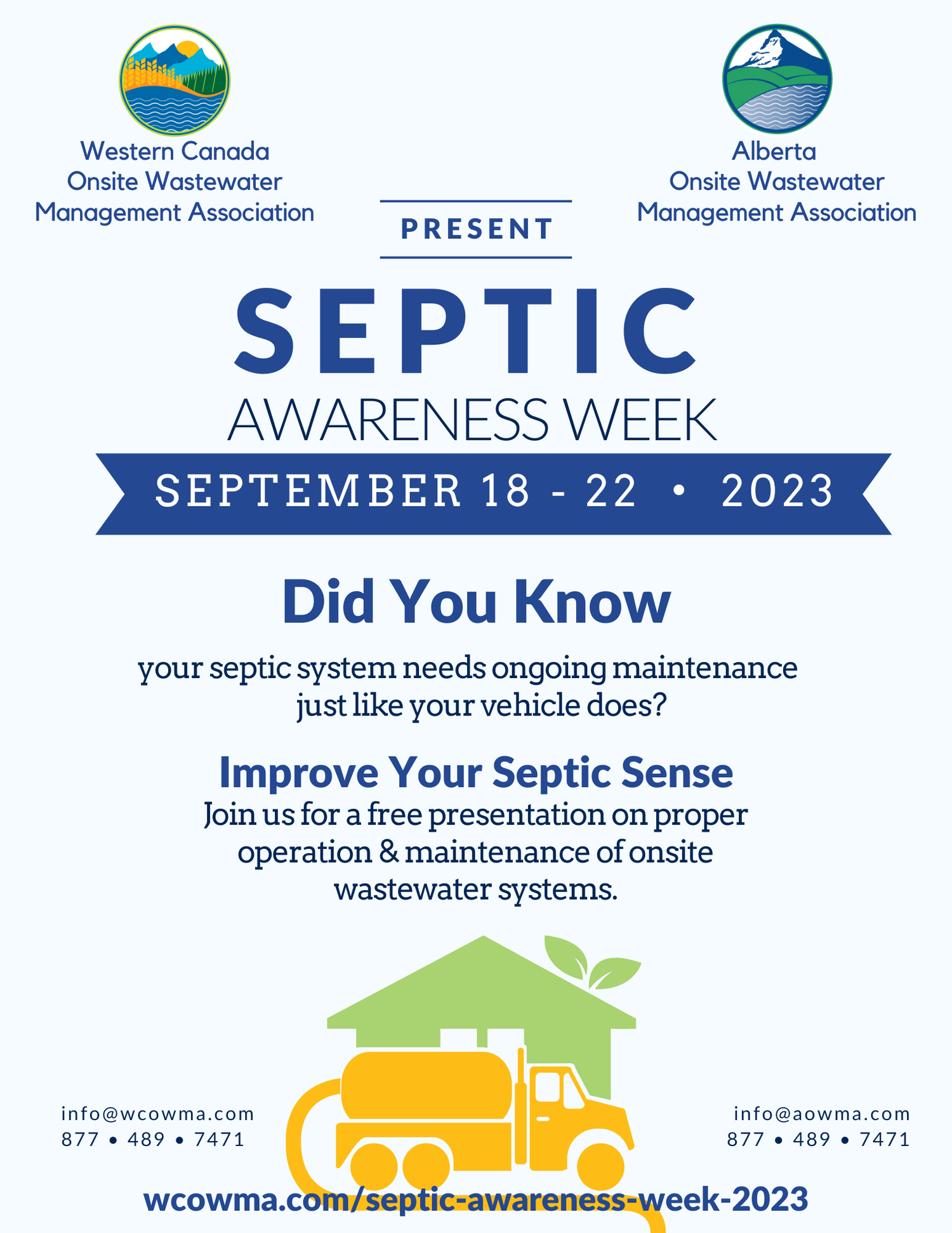Septic Awareness Week 2023 — Pigeon Lake Watershed Association