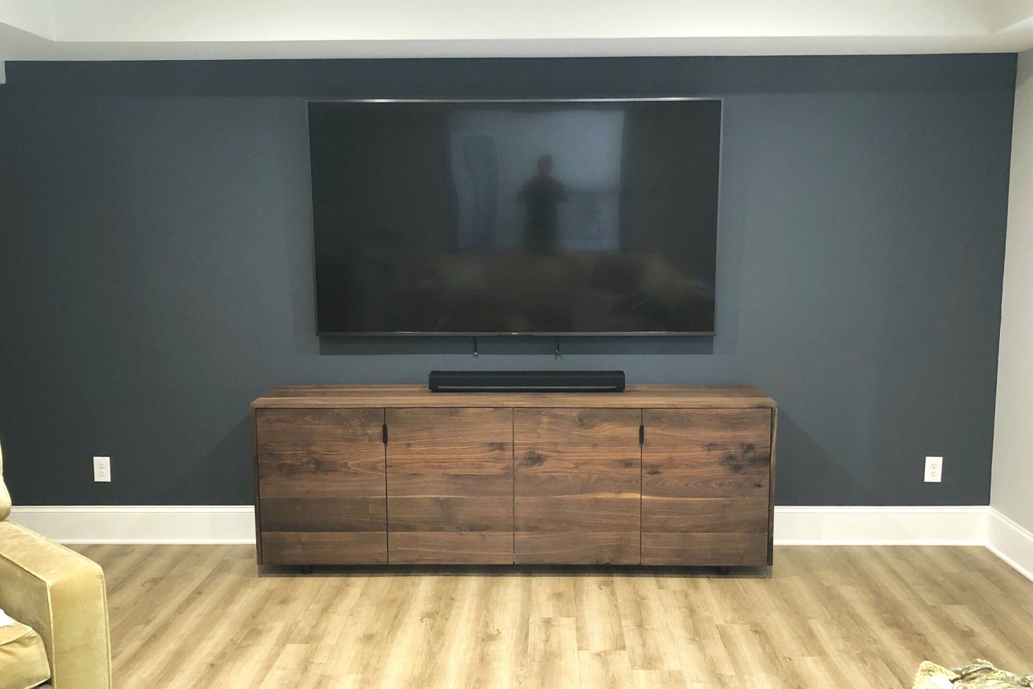 Walnut Entertainment Center — Burkhart Carpentry
