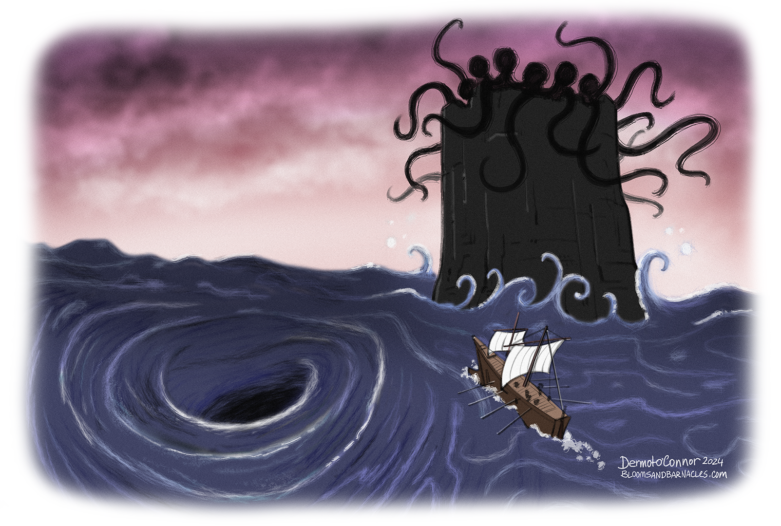 Ulysses & The Odyssey: Scylla & Charybdis — Blooms & Barnacles