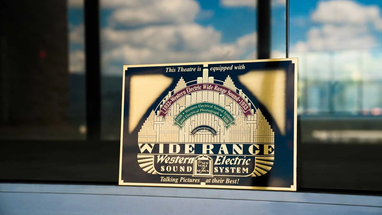 Vintage Theatre Plaque — Western Electric - Maker of electron tubes and ...