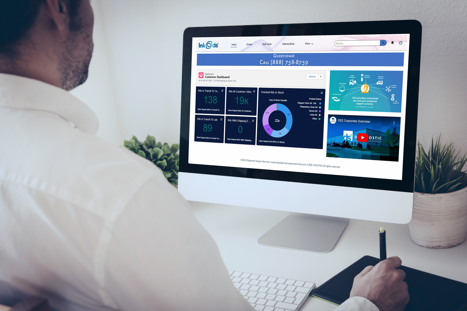 Client Portal for Lab Management — Diagnostic Support Services