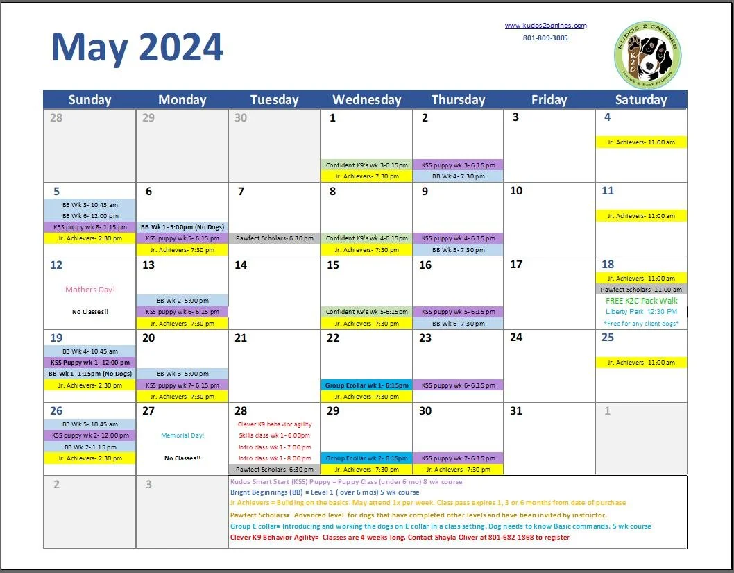 General 3 — Kudos 2 Canines | Salt Lake County's Premier Dog & Puppy Classes