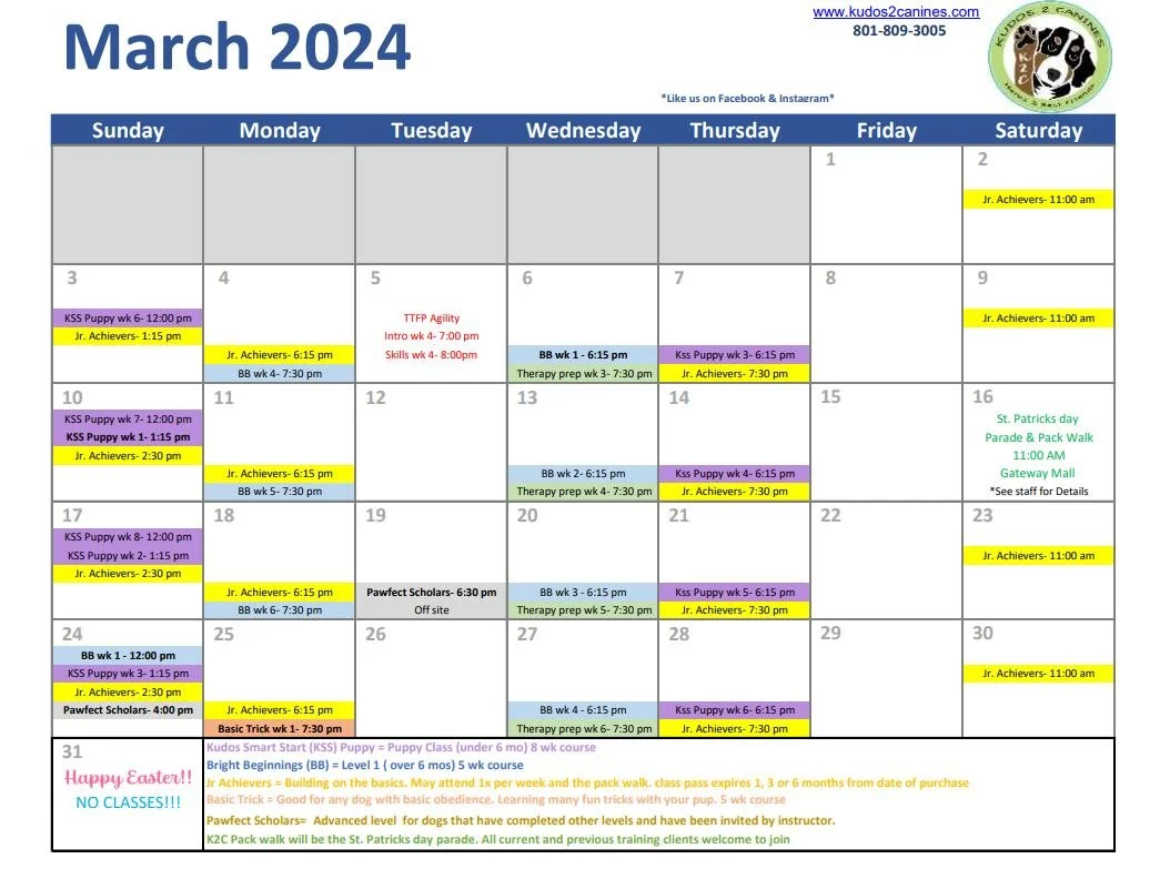 General 3 — Kudos 2 Canines | Salt Lake County's Premier Dog & Puppy Classes