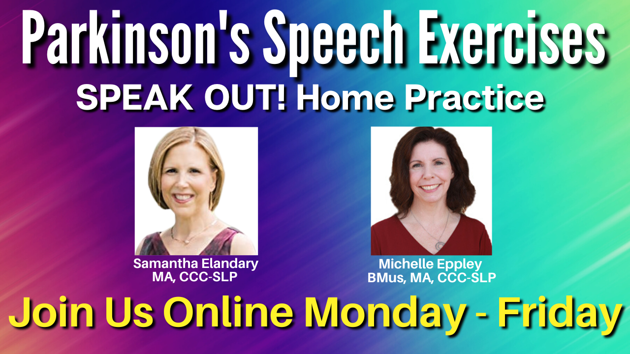 SPEAK OUT! Home Practice Sessions | Parkinson's Voice Project — PD Avengers