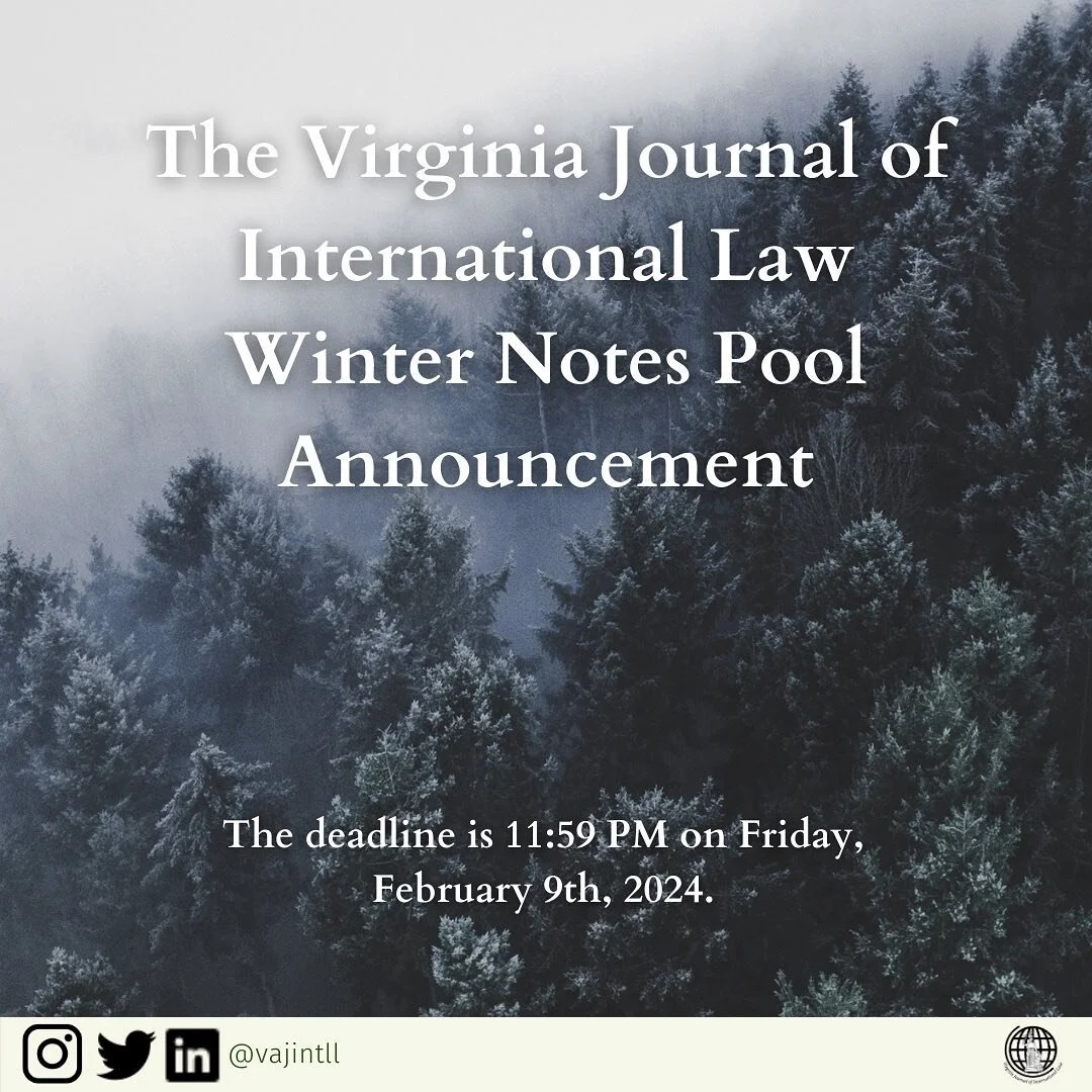Virginia Journal of International Law