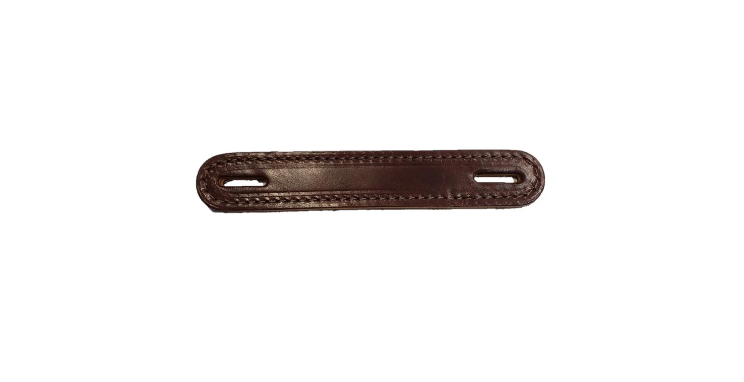 Plain Leather Slotted Trunk Handles — Treasured Trunks