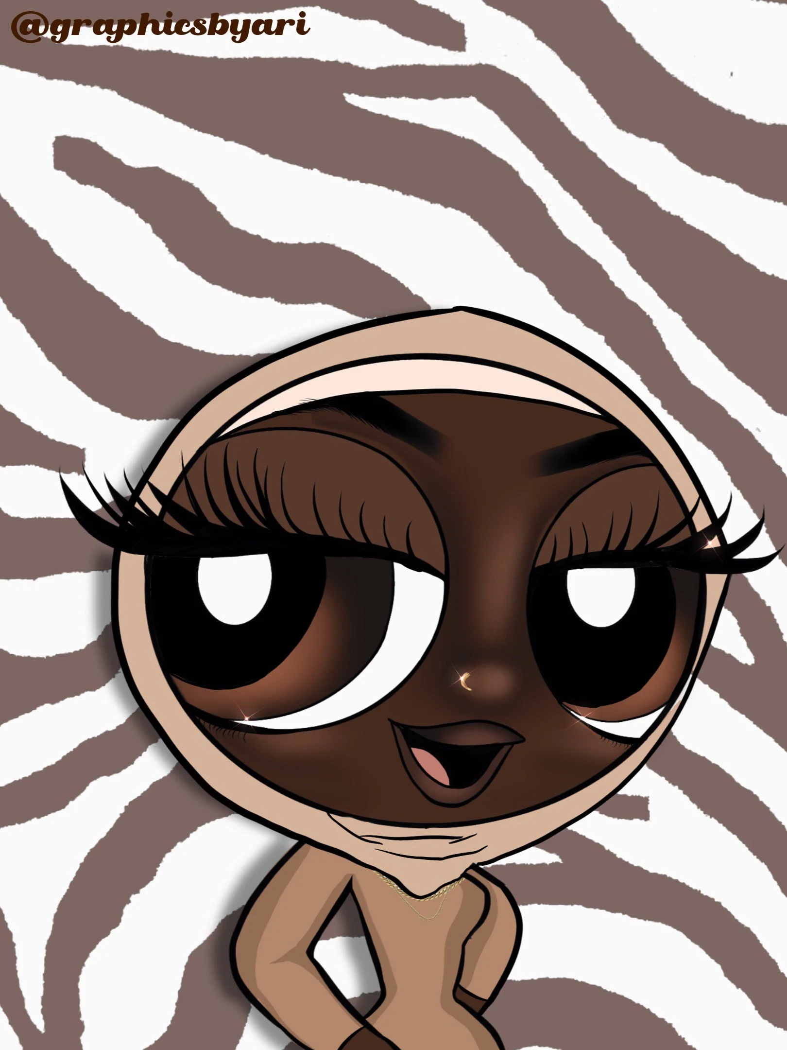 POWERPUFF GIRL INSPIRED CUSTOM PORTRAIT — GraphicsByAri