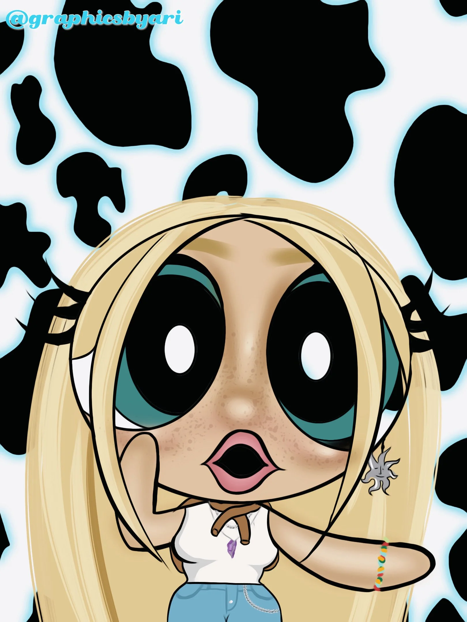 POWERPUFF GIRL INSPIRED CUSTOM PORTRAIT — GraphicsByAri