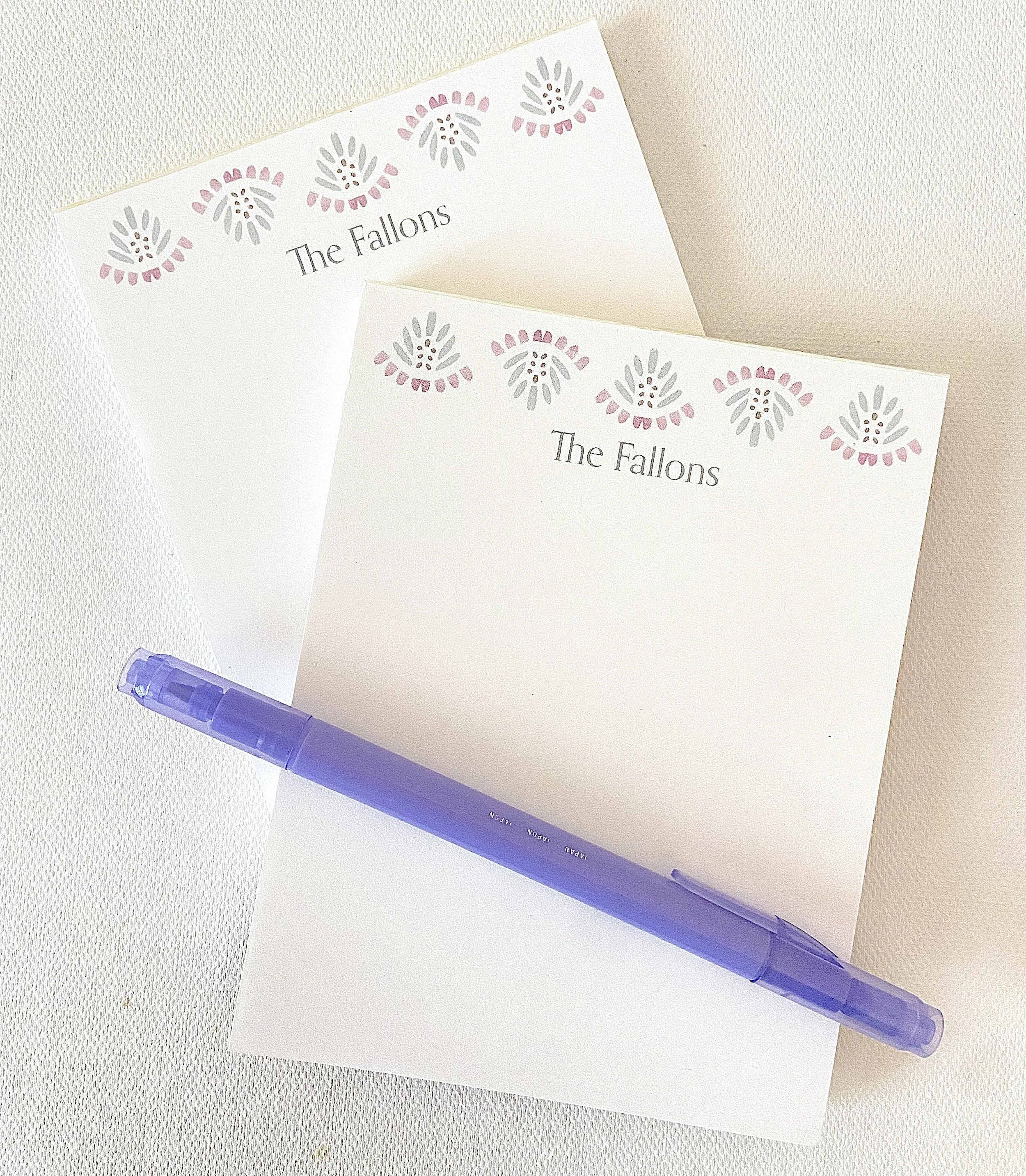 Botanical Block Print Notepad — MaMey Design and Branding