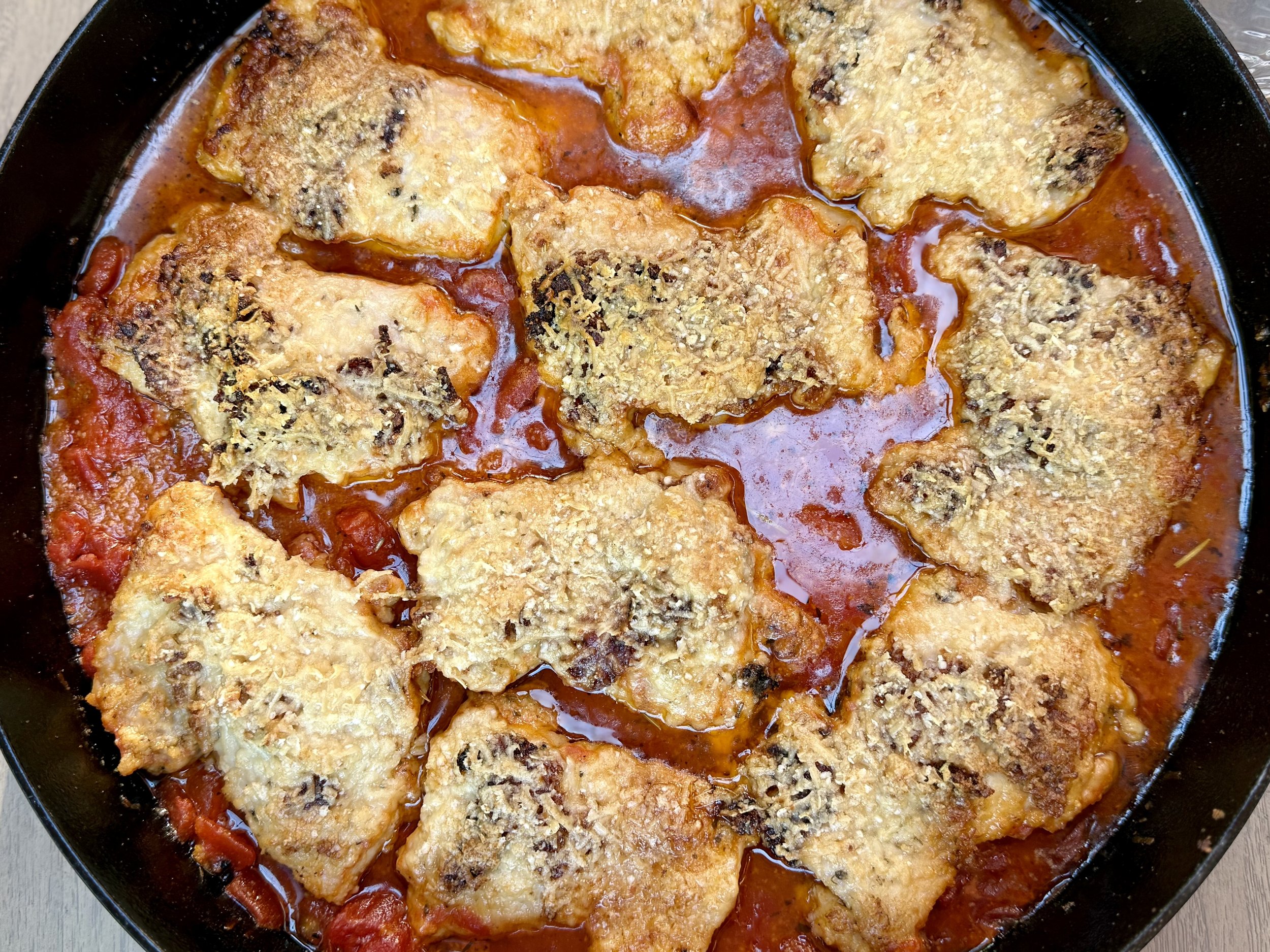 One Pan Skillet Chicken Parm (Low FODMAP) — IBS Game Changer