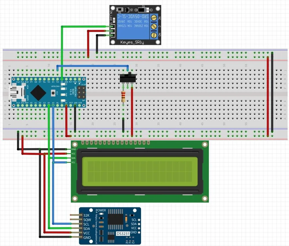 Date and time based watering system using an Arduino and a RTC module ...