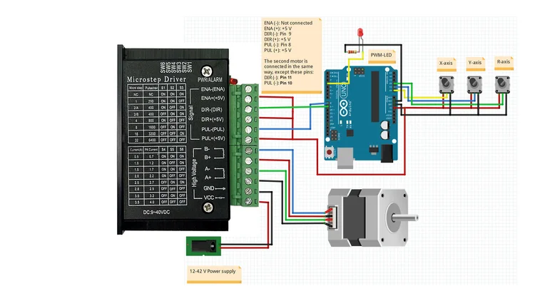 Multiple stepper motors with joystick, TB6600 and the accelstepper ...