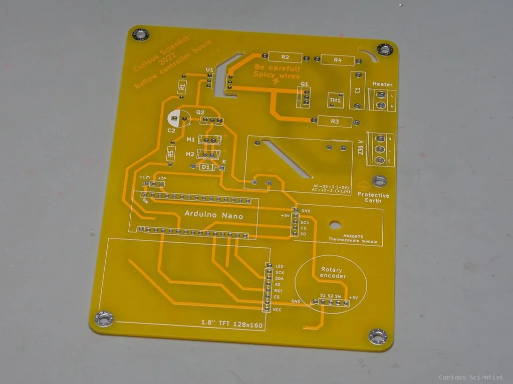 Custom reflow hot plate - Custom PCB — Curious Scientist