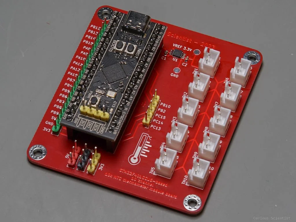 10-channel NTC-based temperature logger — Curious Scientist
