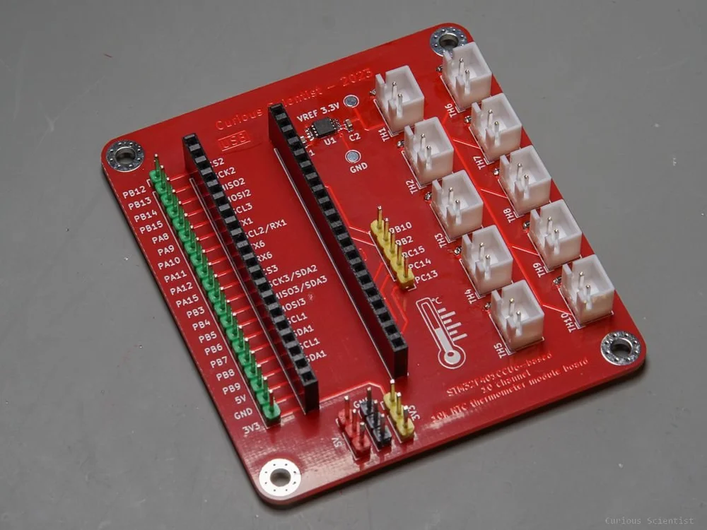 10-channel NTC-based temperature logger — Curious Scientist