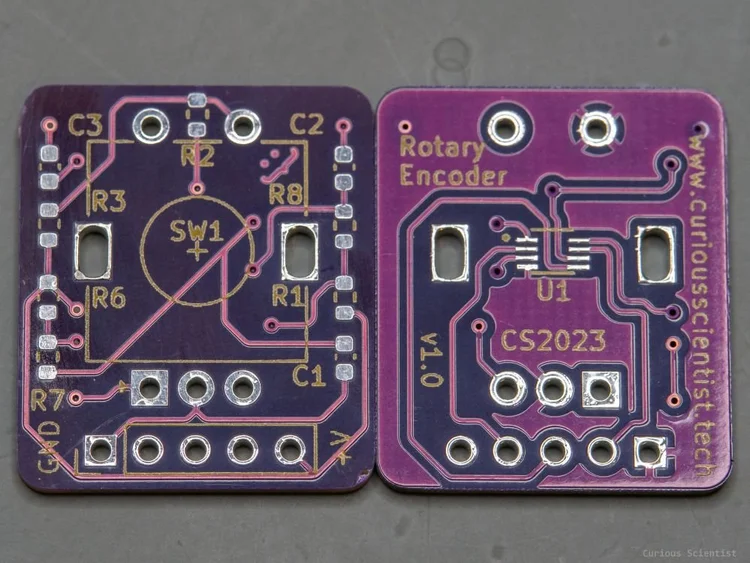 Rotary encoder module with Schmitt trigger — Curious Scientist