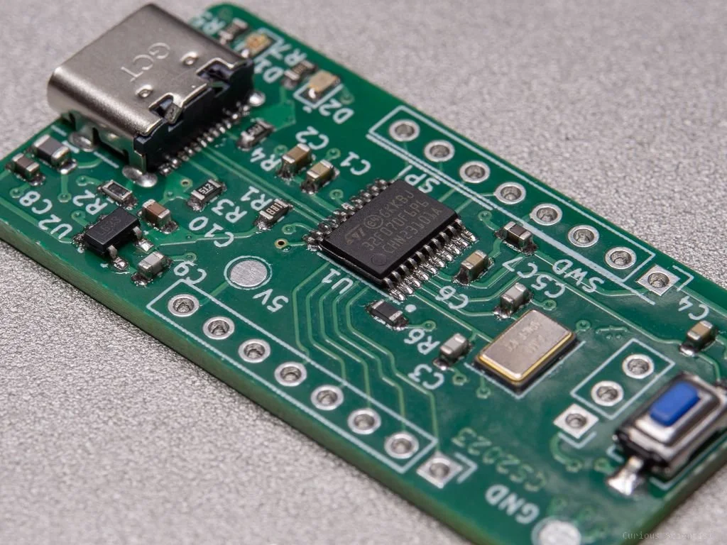 STM32F070F6P6 mini development board with native USB — Curious Scientist