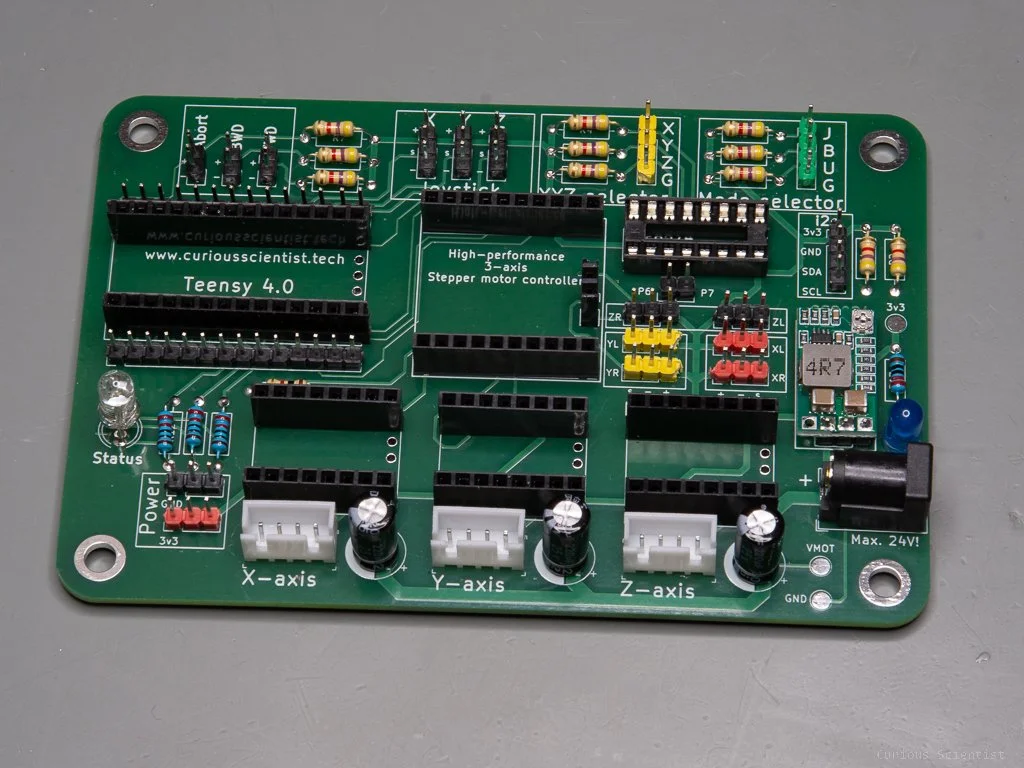 High-performance 3-axis stepper motor control board — Curious Scientist