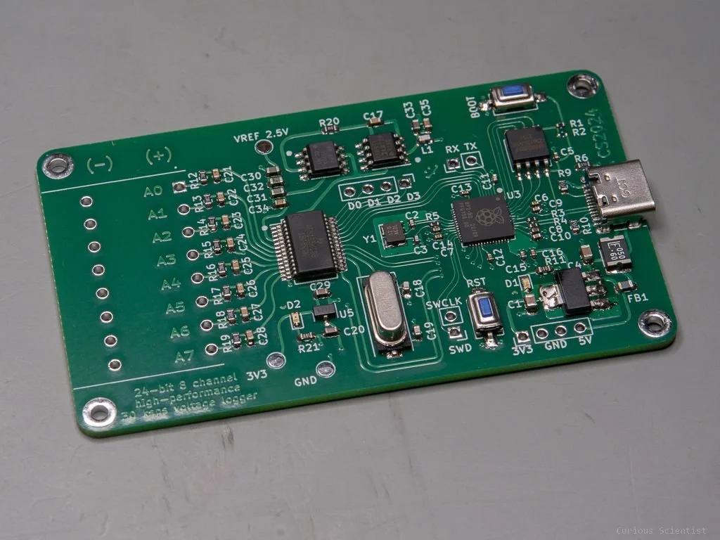 RP2040-ADS1256 DAQ Board — Curious Scientist