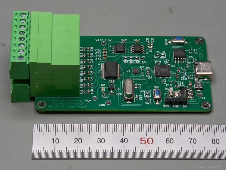 RP2040-ADS1256 DAQ Board — Curious Scientist