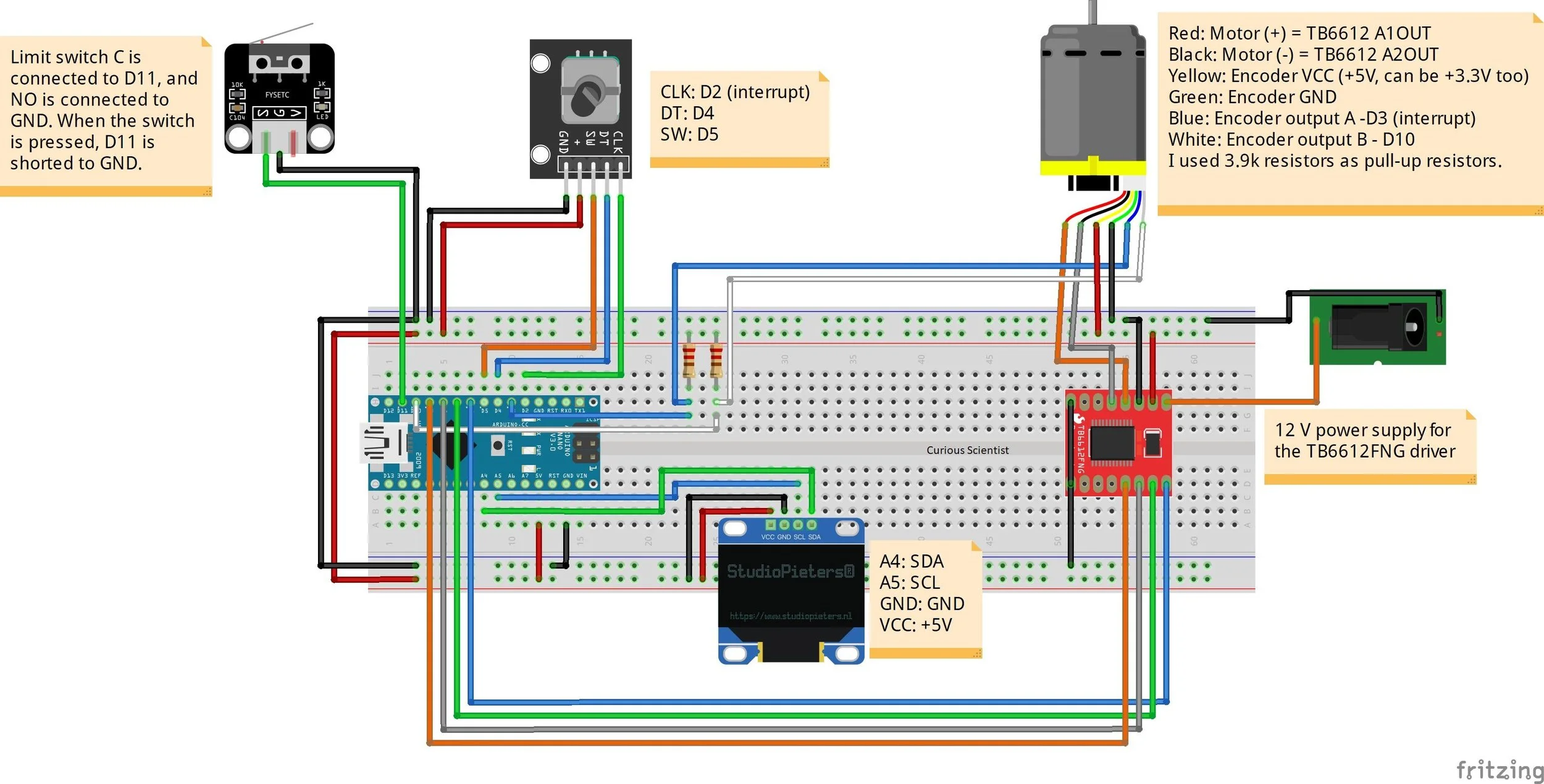 Positioning with the N20 miniature geared DC motors — Curious Scientist