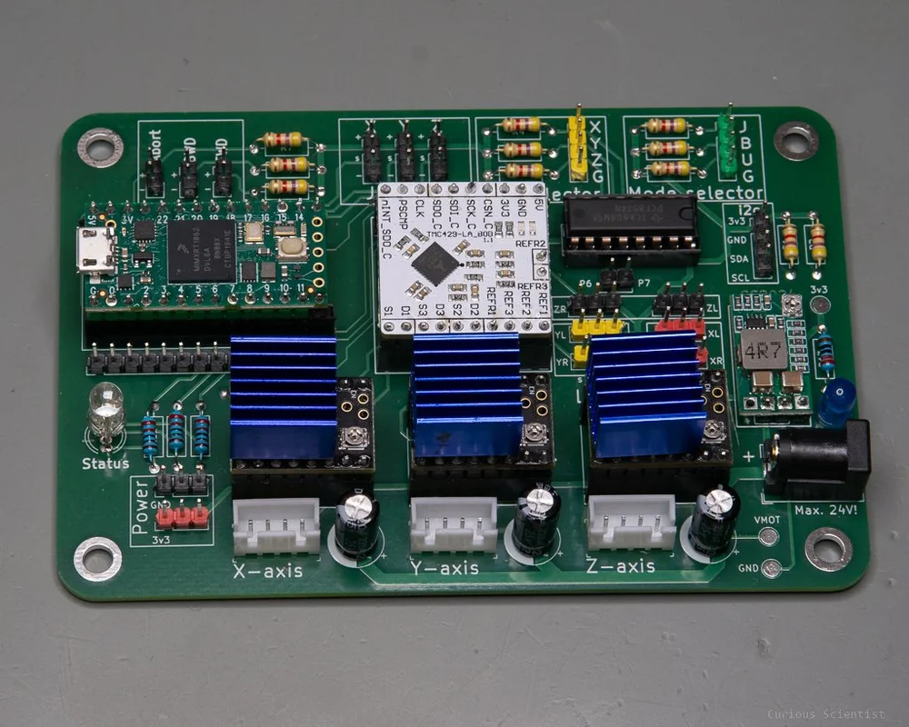High-performance 3-axis stepper motor control board — Curious Scientist