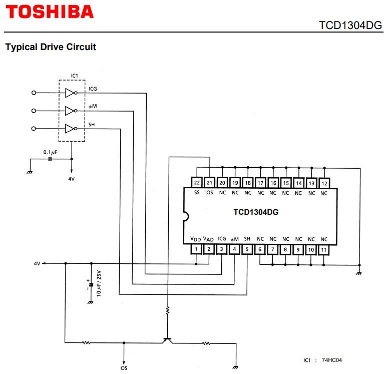 TCD1304 Linear CCD - Introduction — Curious Scientist