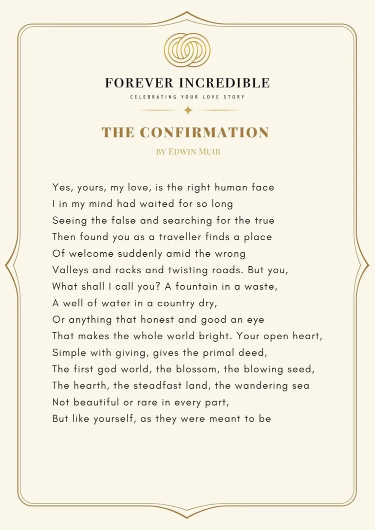 MUST READ MONDAY - The Confirmation by Edwin Muir — Forever Incredible ...