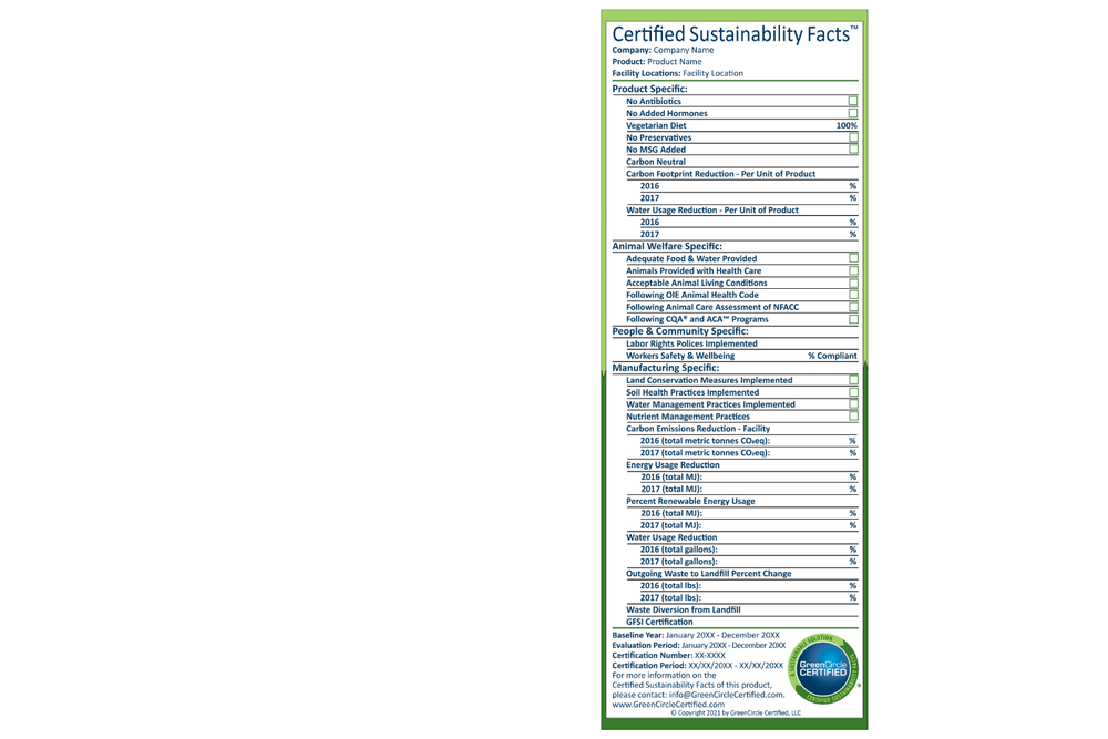 Multi-Attribute Certifications — GreenCircle Certified