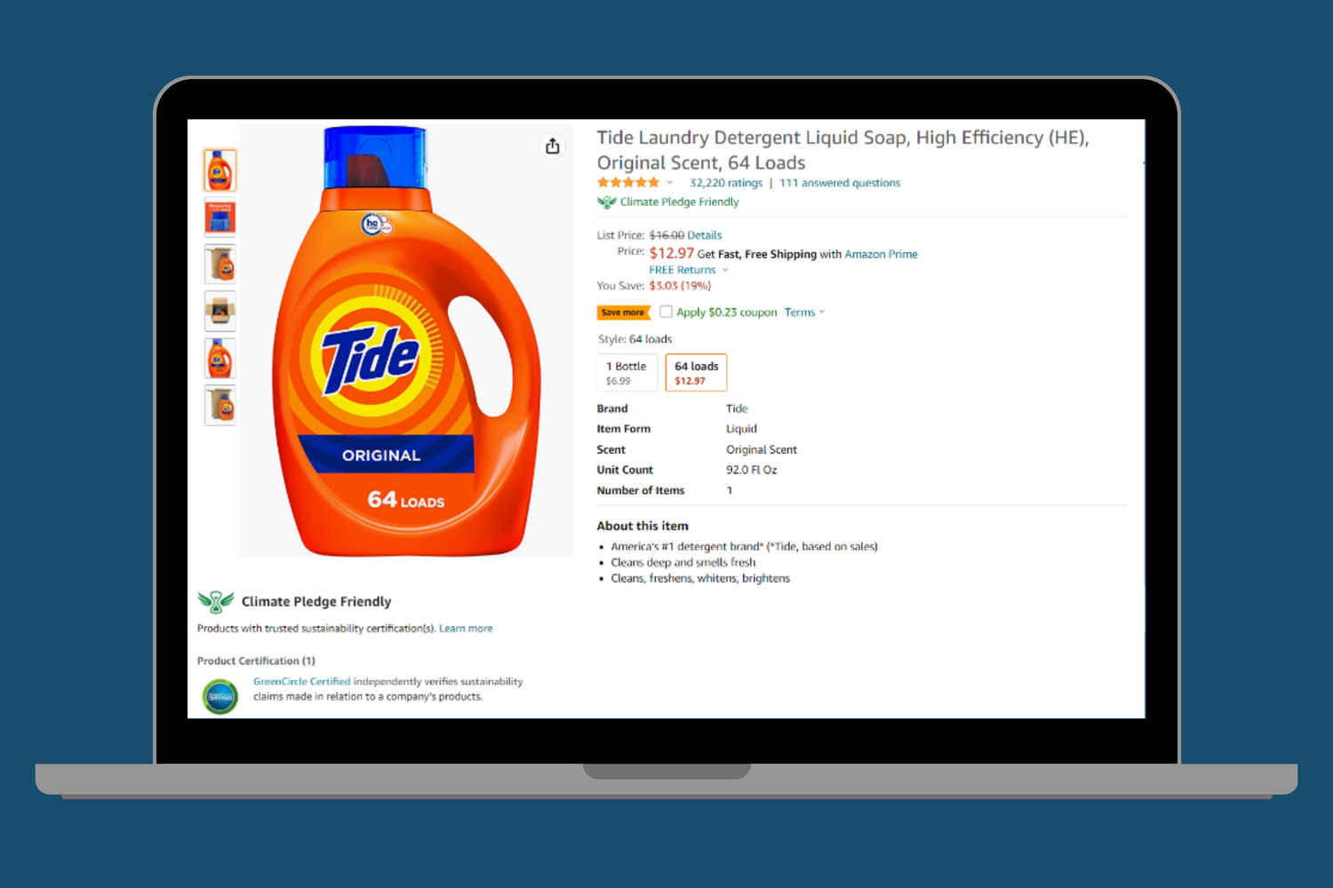 Amazon Climate Pledge Friendly — GreenCircle Certified