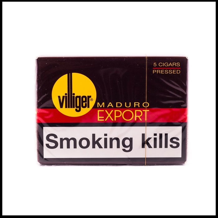 Villiger Classic Export Pressed Cigars (Pack of 5) — C Booth & Son