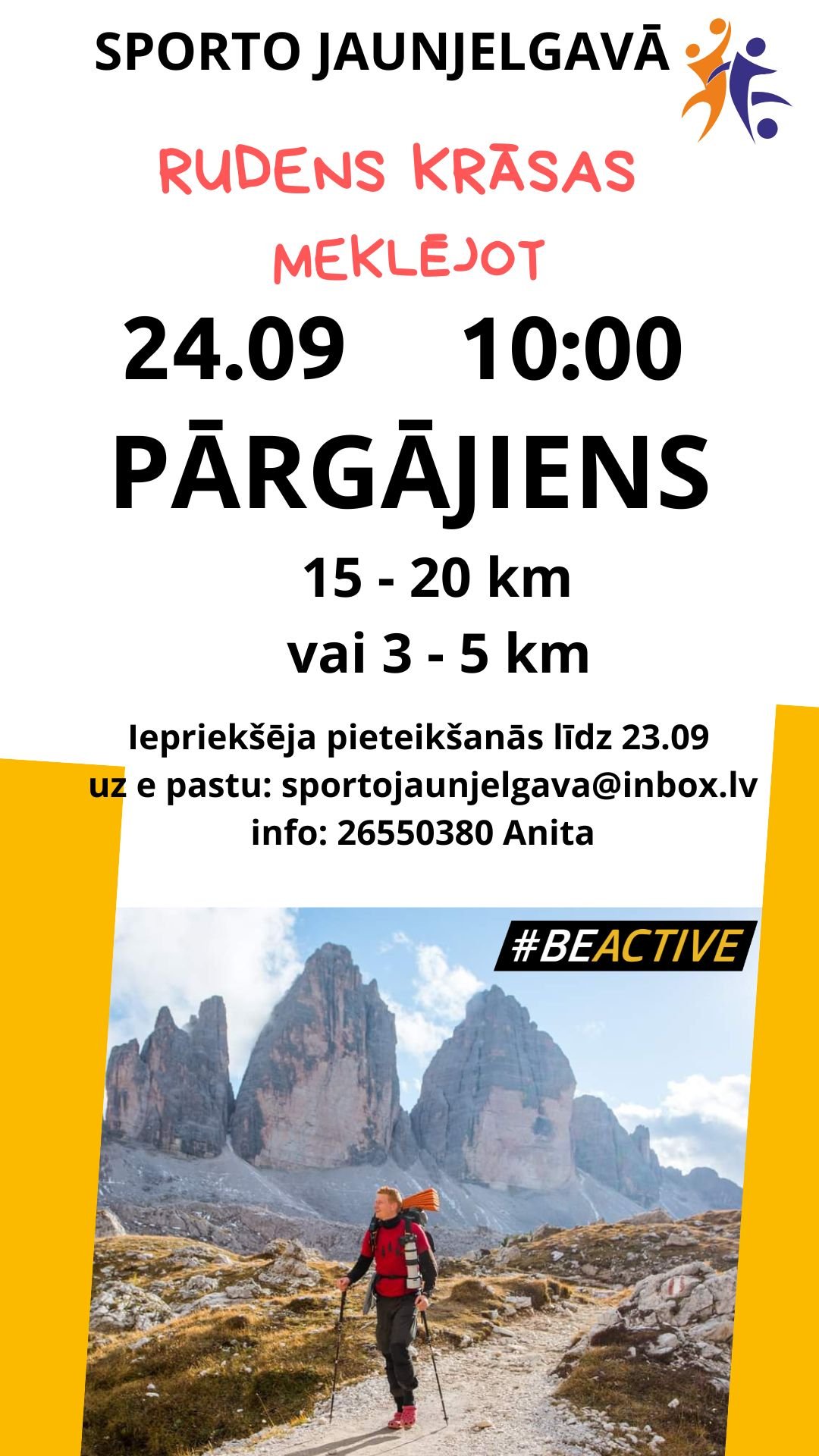 Rudens pārgājiens Jaunjelgavā. — Aizkraukles Sporta centrs