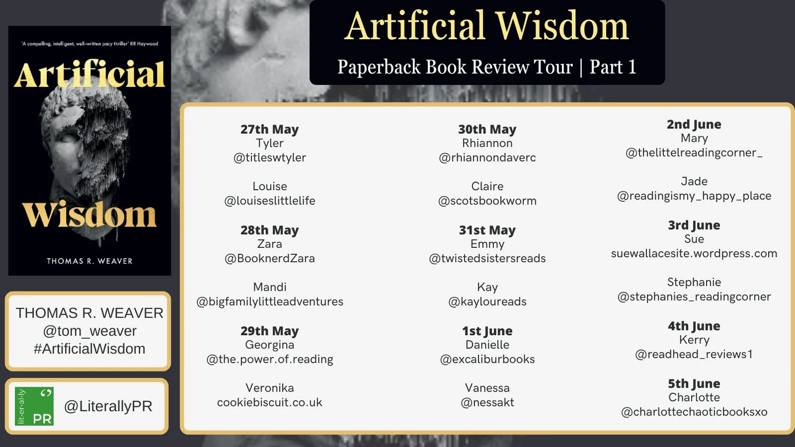 Artificial Wisdom by Thomas Weaver | Paperback Book Tour — Louise's Little Life