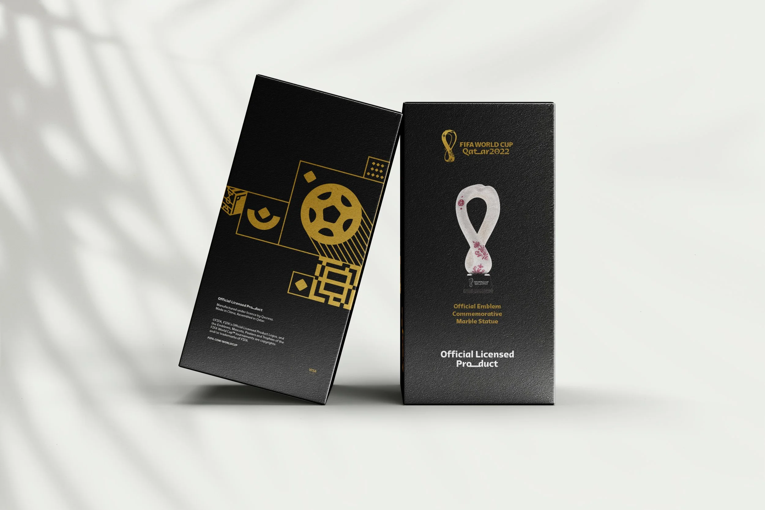 FIFA World Cup Qatar 2022 Official Emblem Marble Statues — Dell 'Anno
