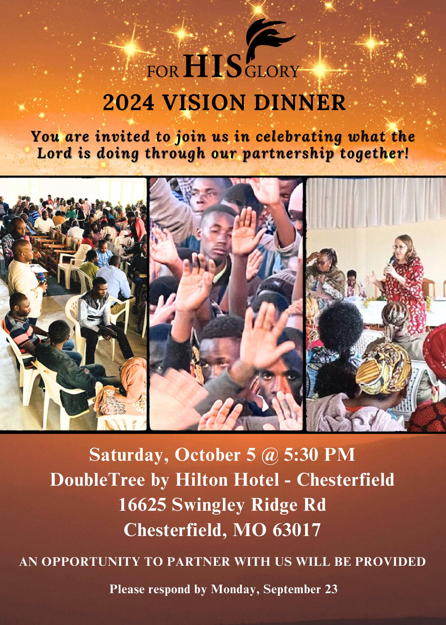 Events — For His Glory Ministries