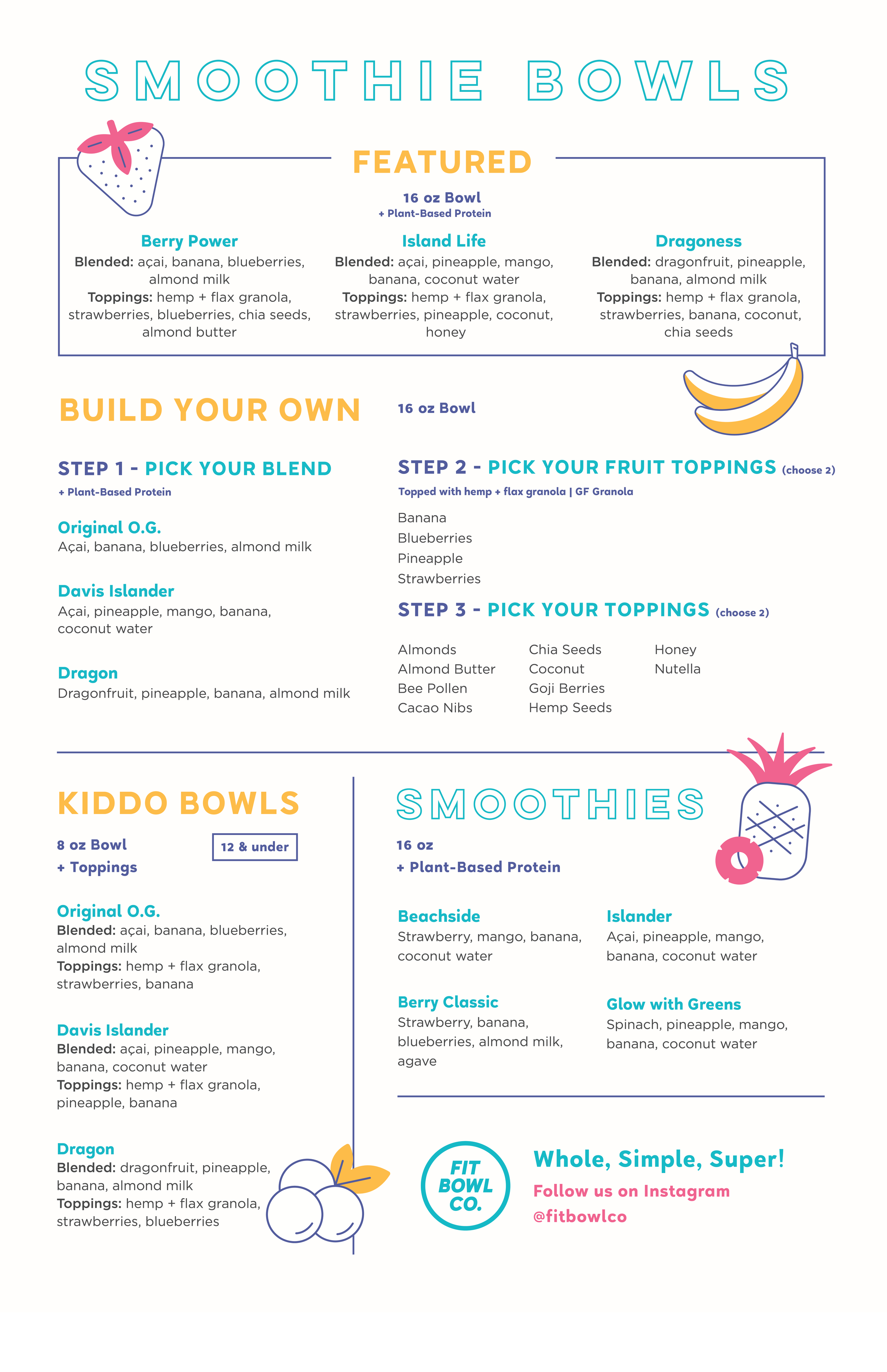 Menu — Fit Bowl Co. | Tampa