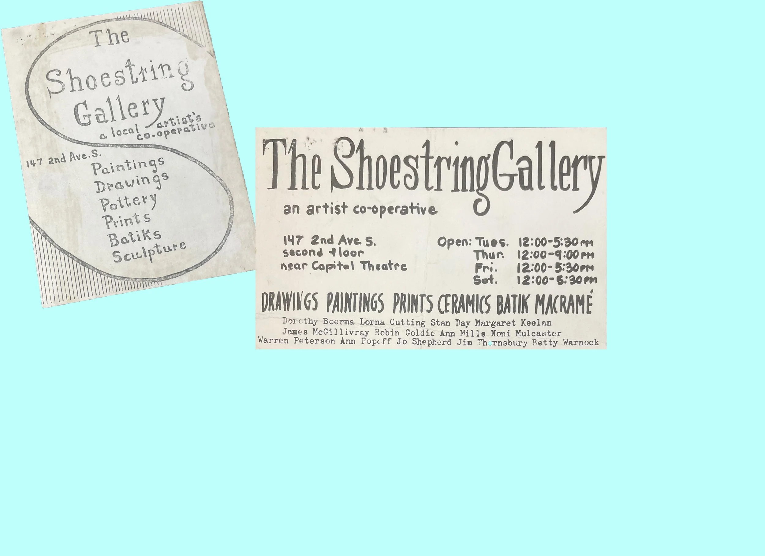 Shoestring Gallery First 10 Years — AKA Artist-Run