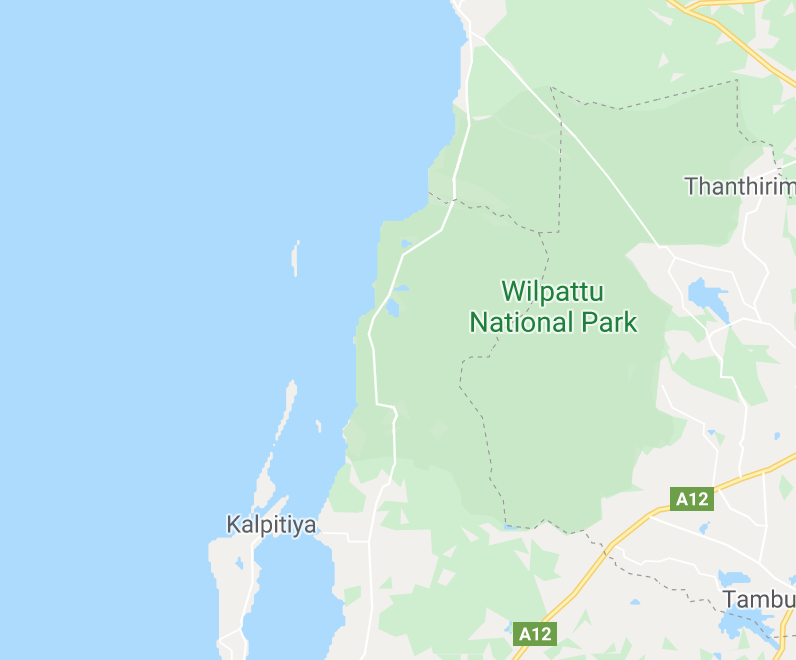 Wilpaththu National Park Map
