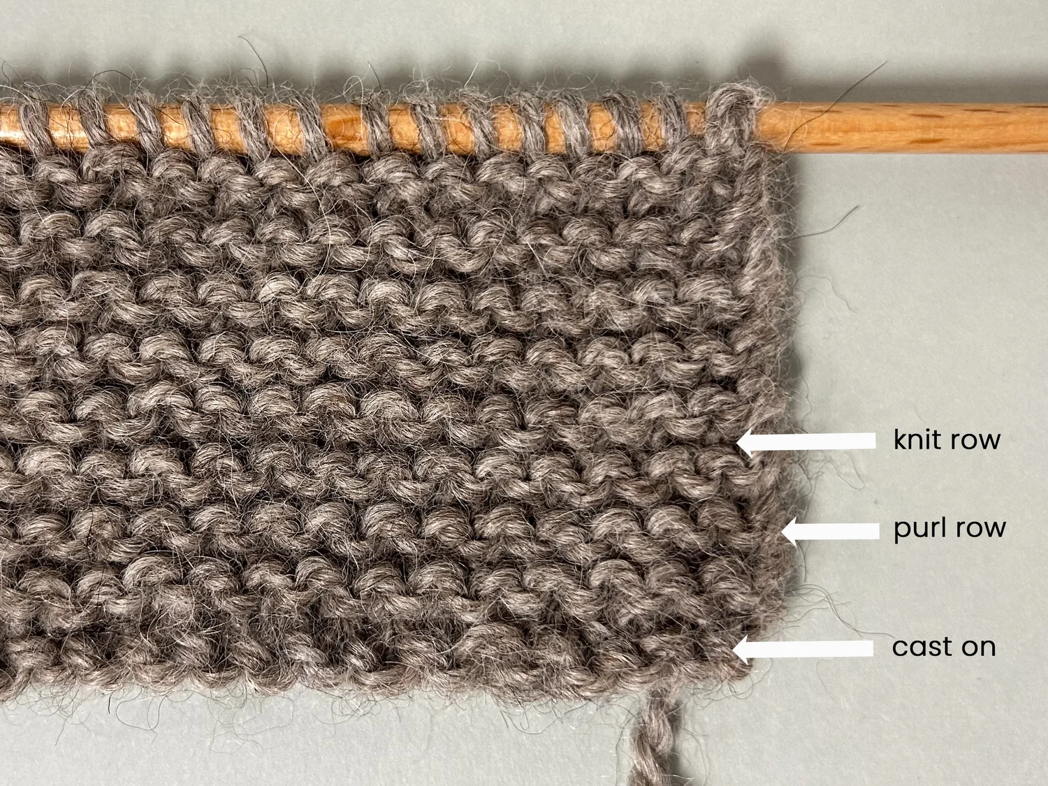 Stitch Library: Garter Stitch | How to Knit Garter Stitch — flock ...